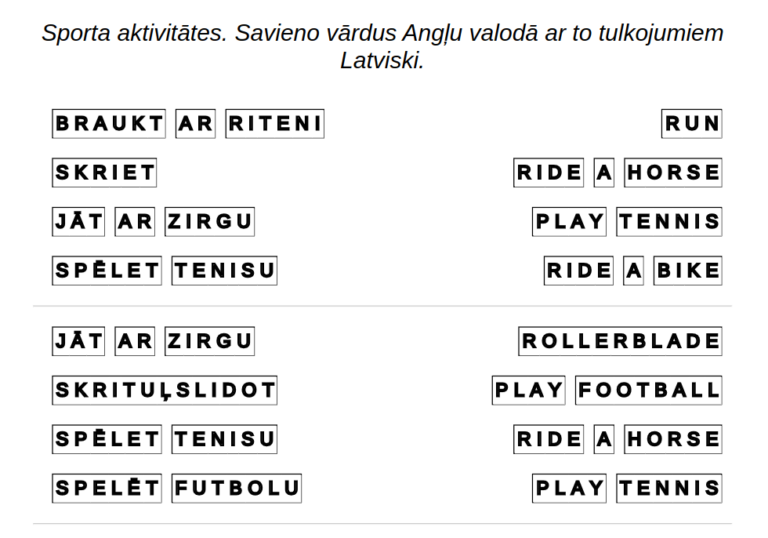 Angļu valoda - Bezmaksas drukājamas uzdevumu lapas - Gudlenieks