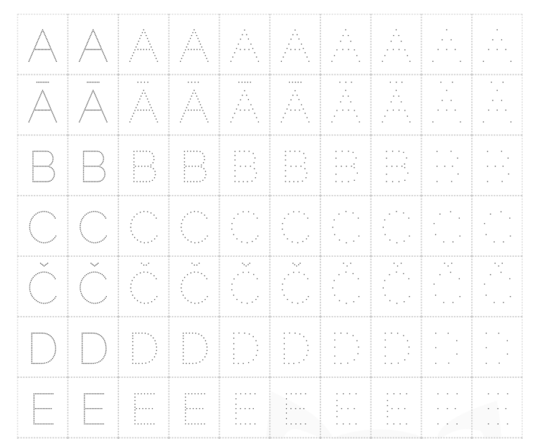 Mācies rakstīt lielos burtus - savieno punktiņus - Gudlenieks
