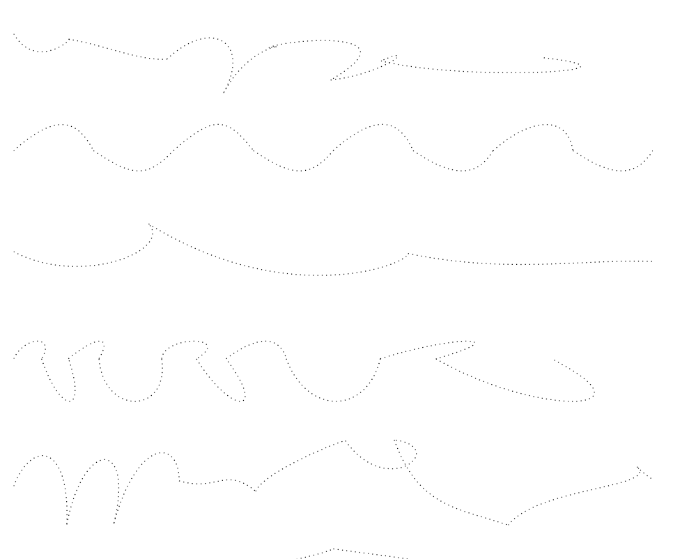 Connect the dots, draw curved lines. - Gudlenieks